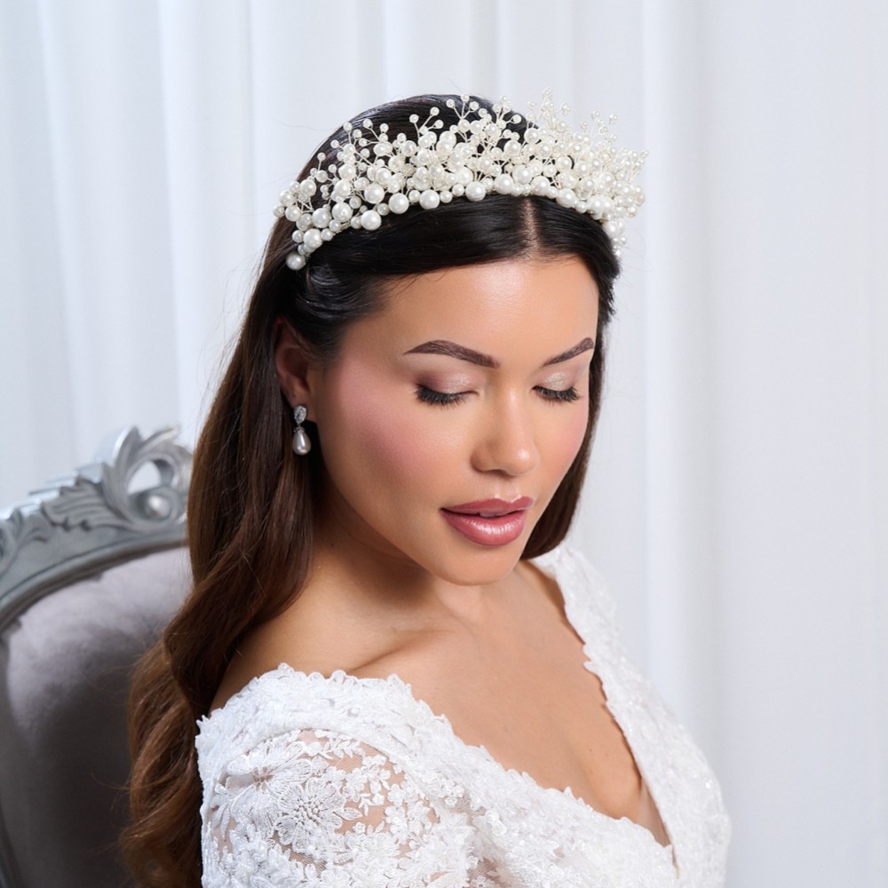 Arianna Everlasting Statement Pearl Tiara AR598